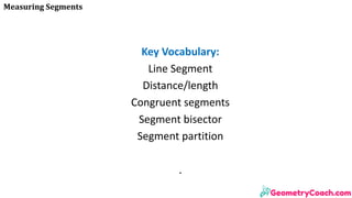 1-3 Measuring Segments | PPT