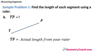 1-3 Measuring Segments | PPT