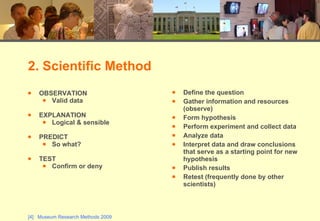 1.3 Museum Research Methods Social Research Fundamentals | PPT