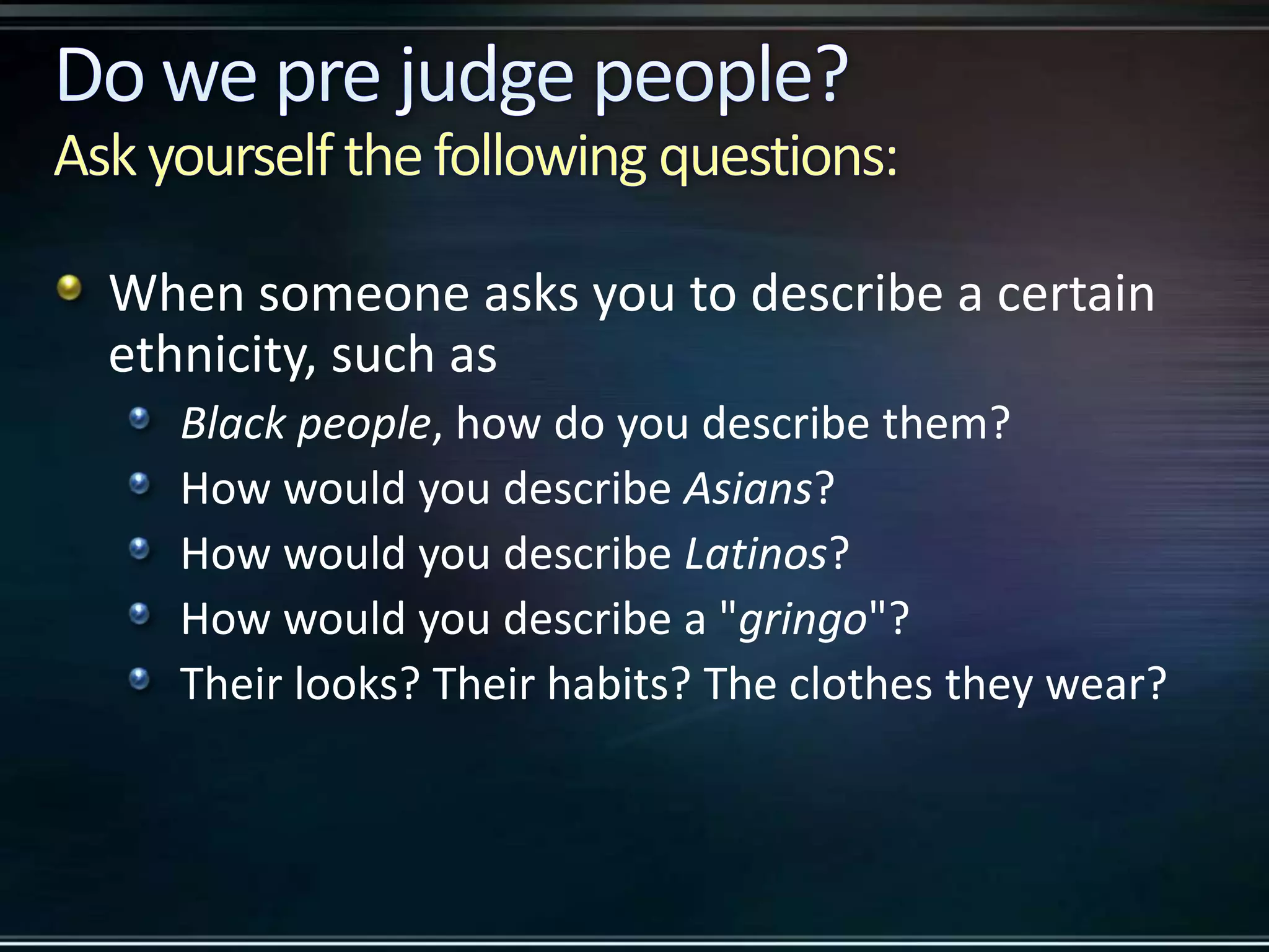 Stereotypes | PPTX | Debated Sensitive Social Issues | Sensitive Topics