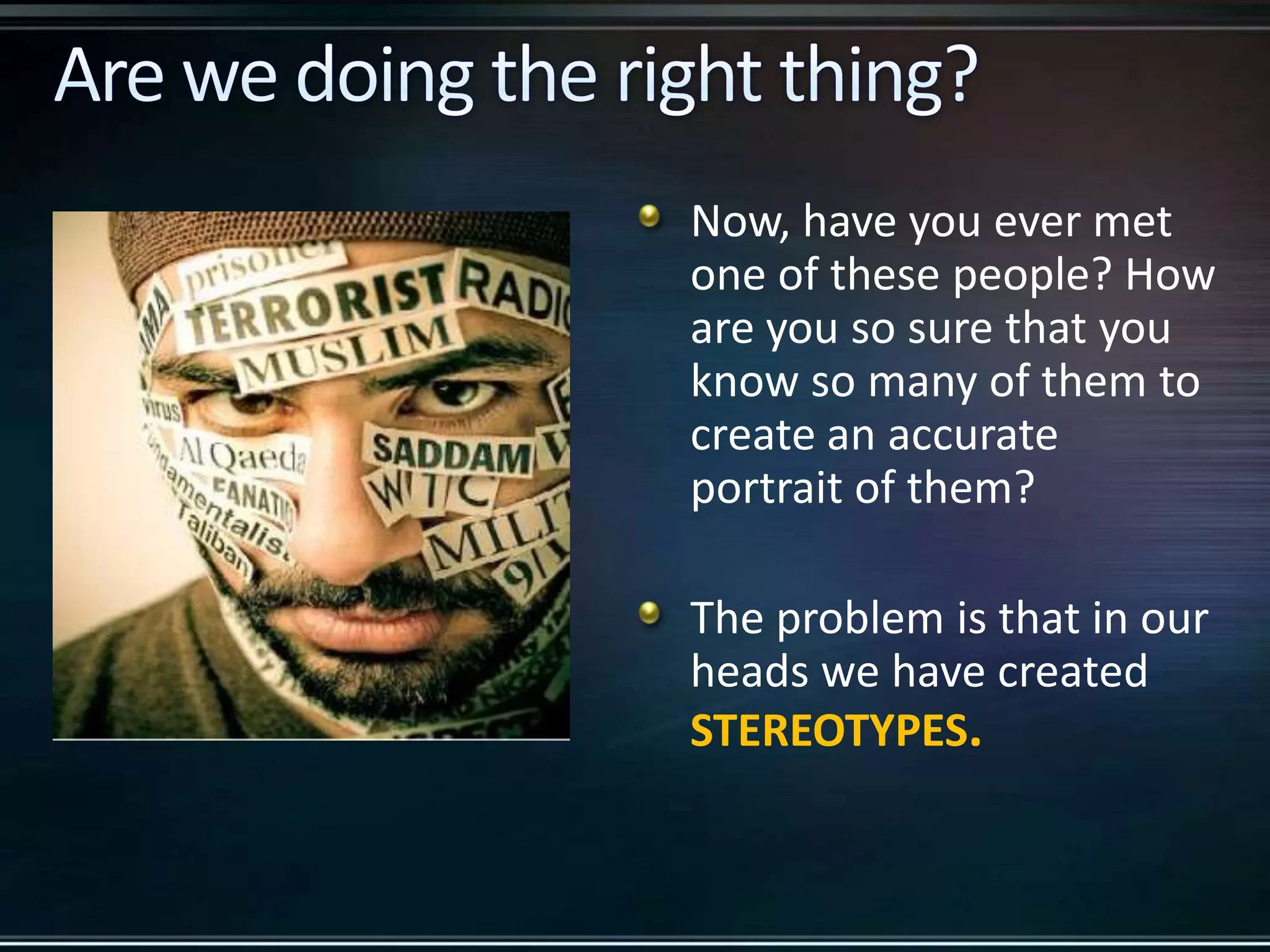 Stereotypes | PPTX | Debated Sensitive Social Issues | Sensitive Topics