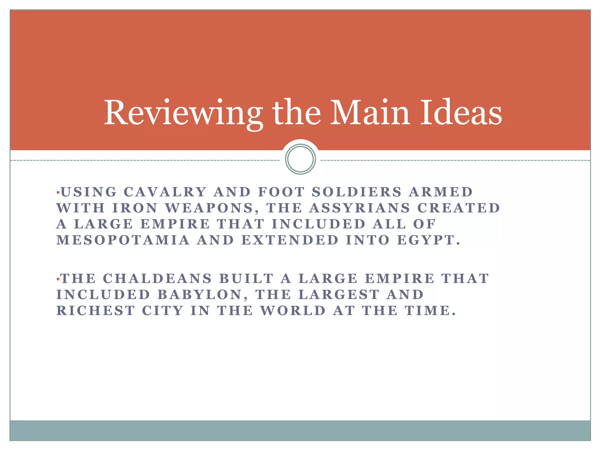 The Assyrians and Babylon | PPTX