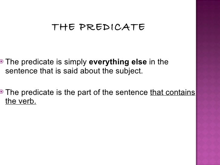1.3 y 1.4 subject and predicate