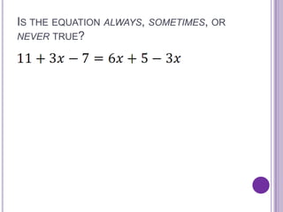 1.4 Solving Equations | PPTX