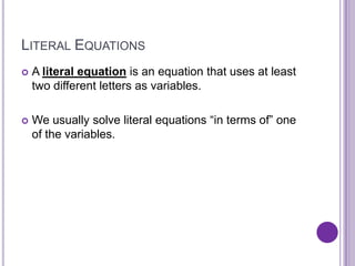 1.4 Solving Equations | PPTX