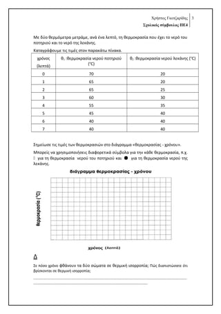 Φυσικη Α' Γυμνασιου θέματα 1 ως 4 σύμφωνα με την εγκύκλιο | DOC