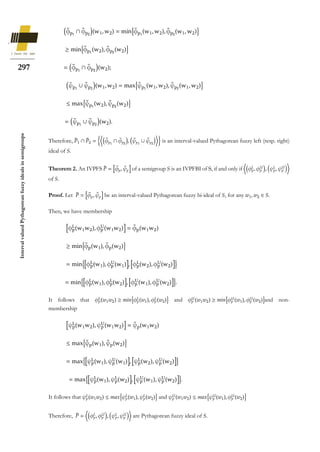 Interval valued Pythagorean fuzzy ideals in semigroups | PDF