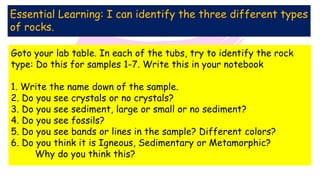 Classifying Rocks | PPTX