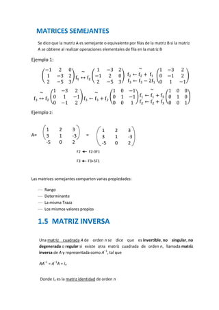 Forma escalonada de una matriz | DOCX