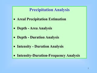 Precipitation analysis - Methods and solved example | PPT