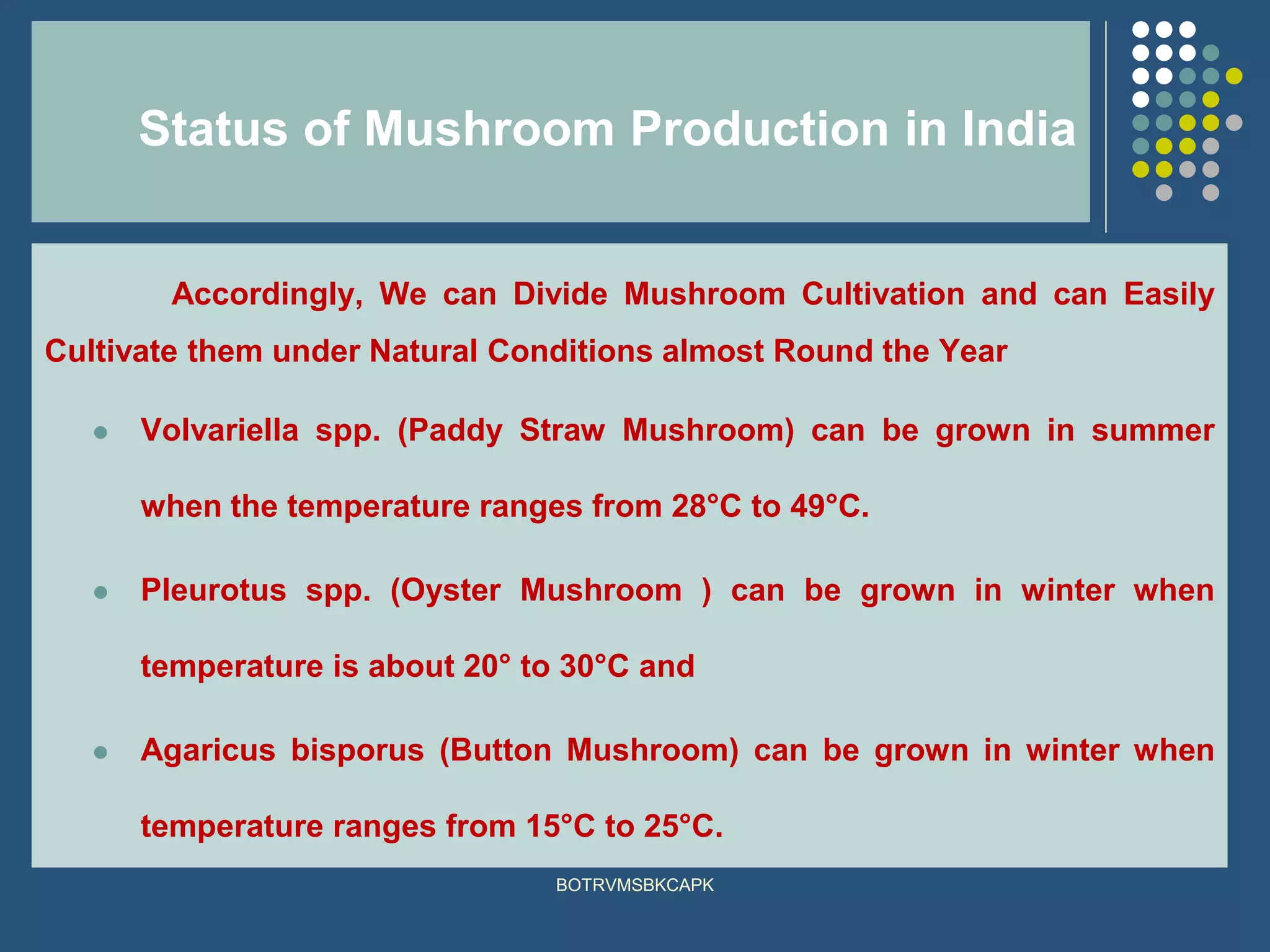 1 4 -status of mushroom cultivation | PDF