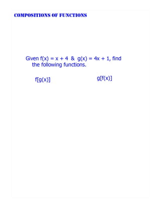 1 4 and 2-1 function operations | PDF