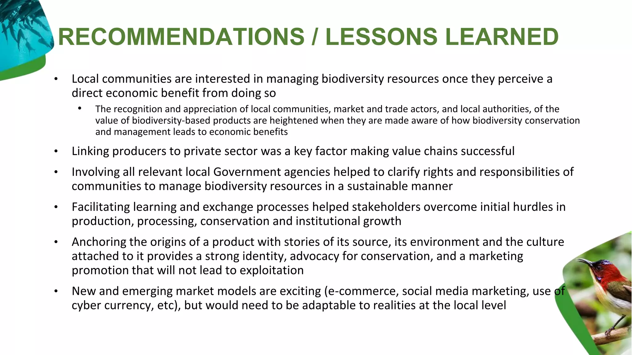 Biodiversity Conservation and Livelihood: A balance in implementation | PDF