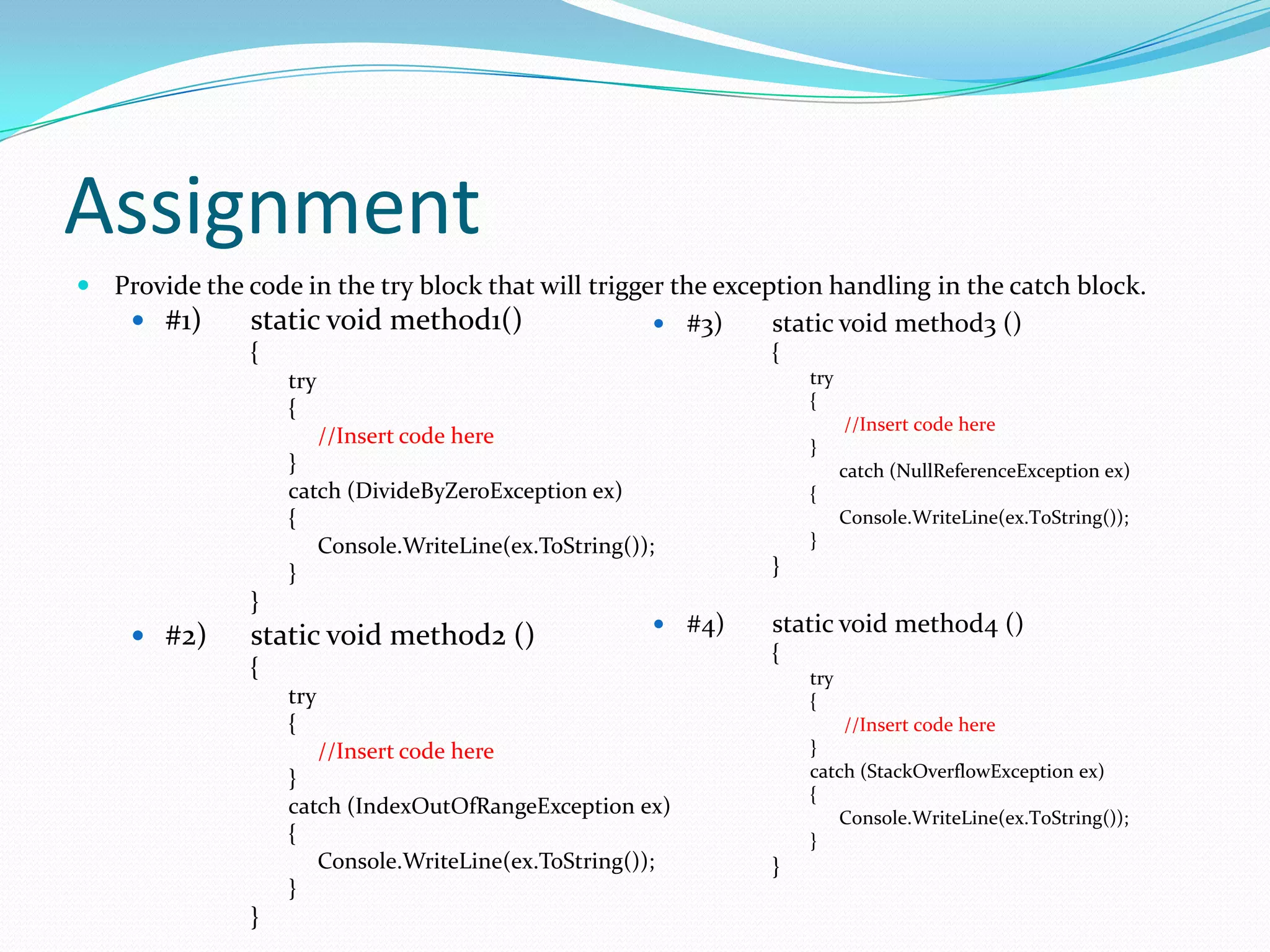 14 Core Programming Understand Error Handling Ppt