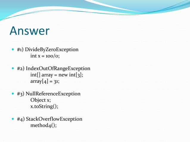 1.4 core programming [understand error handling] | PPT
