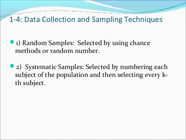 1.4 Data Collection & Sampling