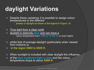 1.4 daylight and the cie standard illuminants | PPTX