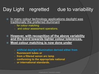 1.4 daylight and the cie standard illuminants | PPTX