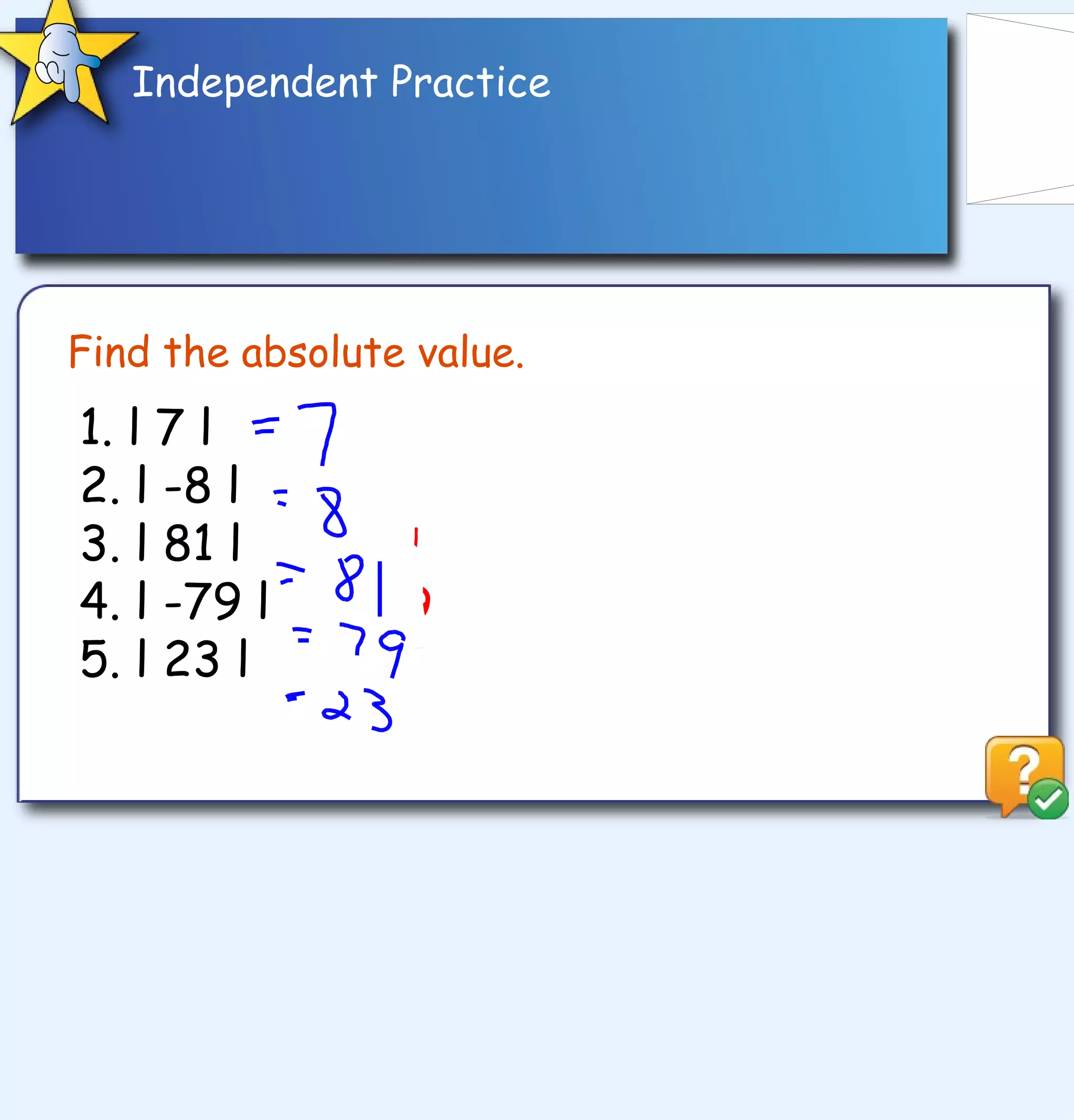 Absolute Value | PPT | Physics | Science