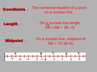 Measuring Segments and Coordinate Plane | PPTX