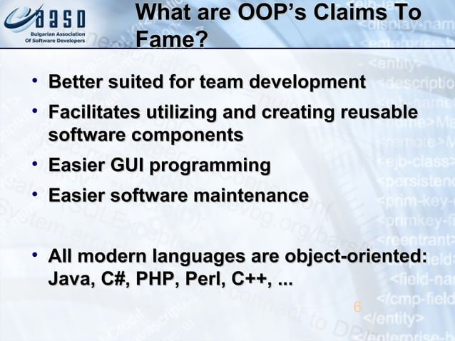 Object Oriented Concepts Ppt Programming Languages Computing