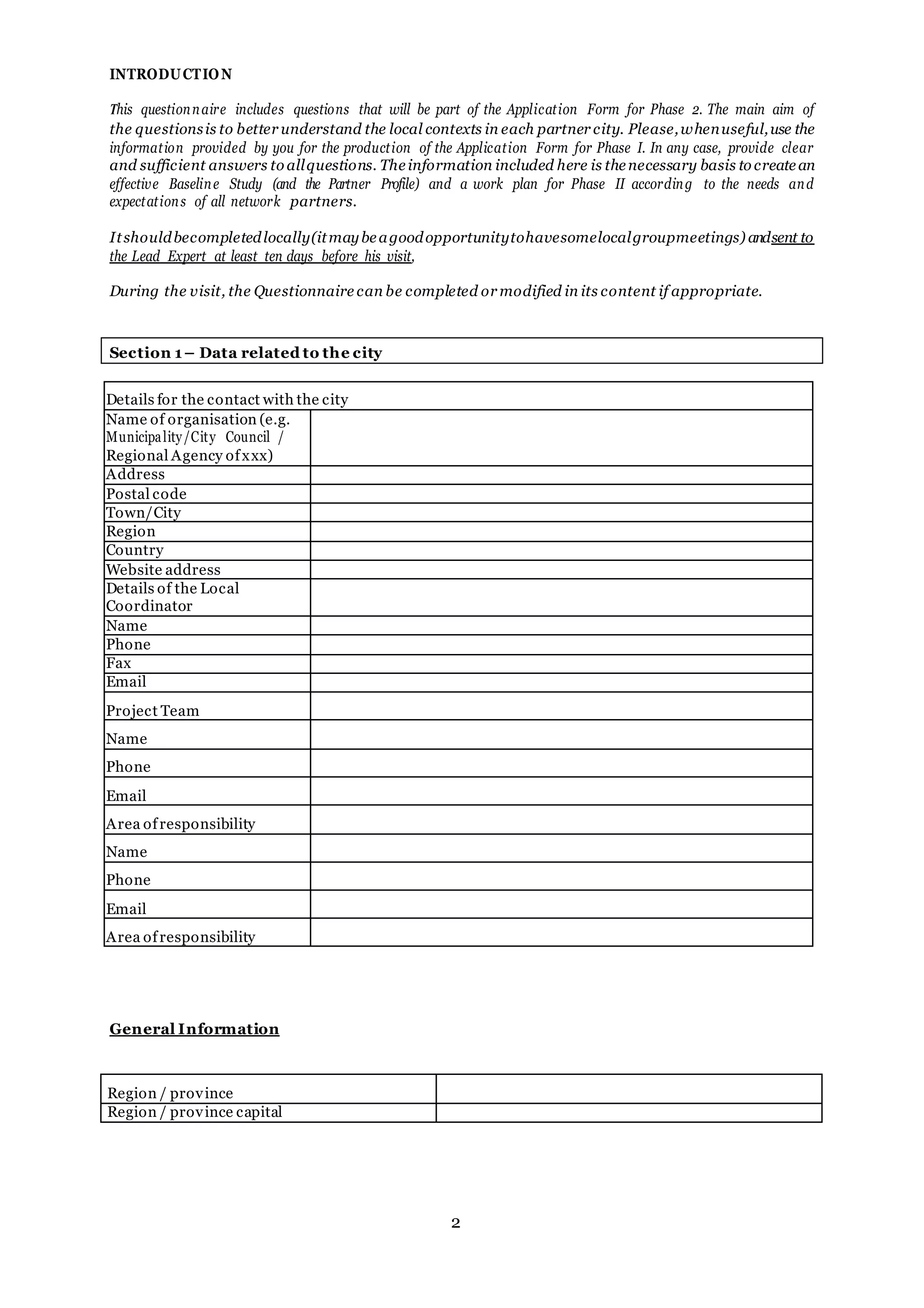 1 4 questionnaire baseline kairos | PDF