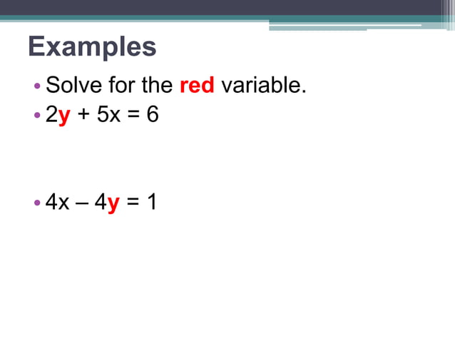 1 4 rewriting equations | PPT