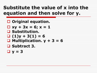 1.4 rewriting equations and formulas | PPT