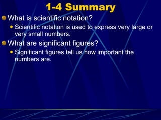 1-4 Scientific Notation | PPT
