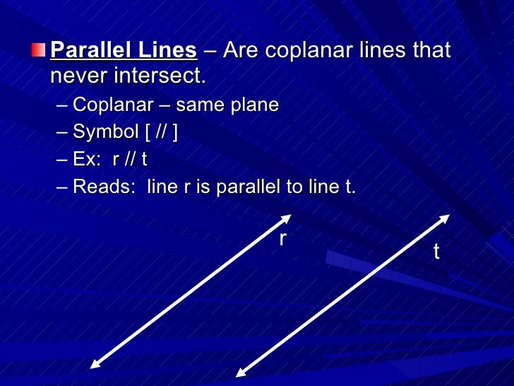 1 4 segments, rays, parallel lines and planes