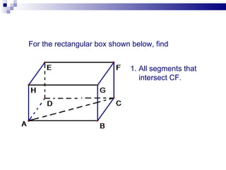 1 4 segments, rays, parallel lines and planes | PPT