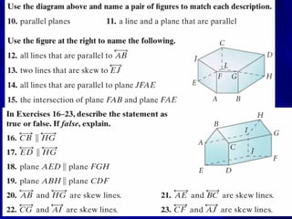 1 4 segments, rays, parallel lines and planes | PPT