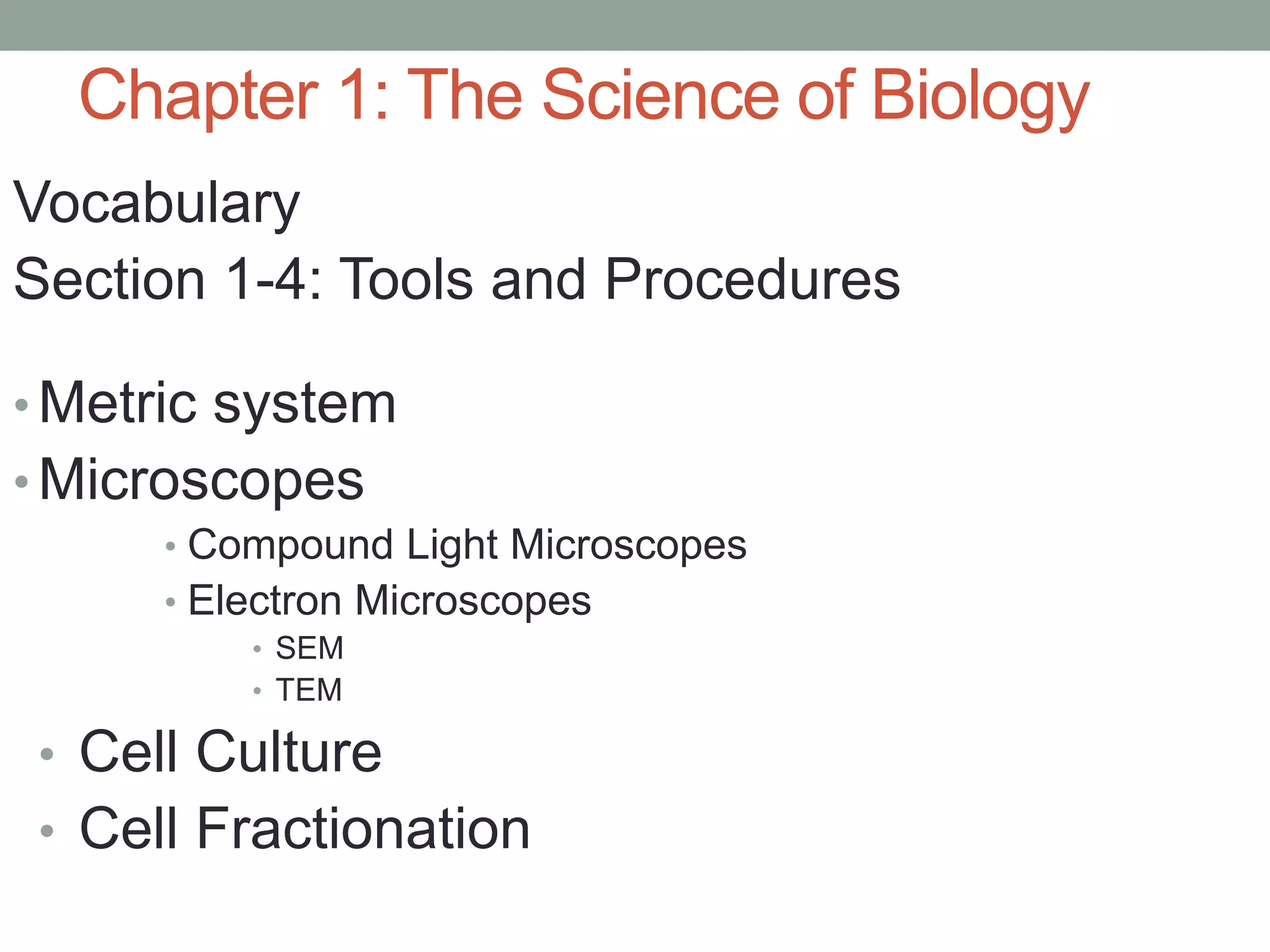 1-4 Tools and Procedures | PPTX