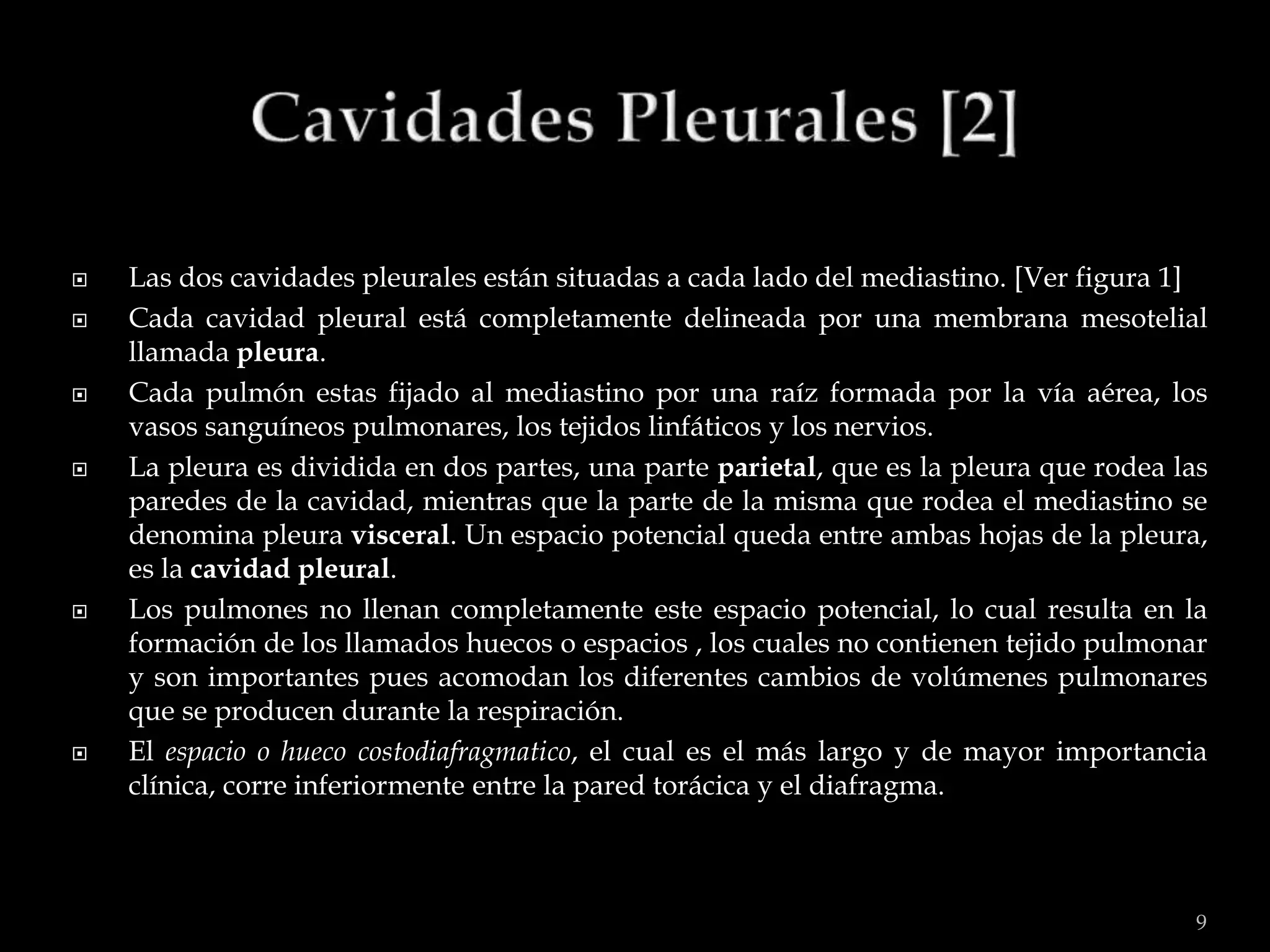 1 4 torax cavidad pleural y pulmones | PPT