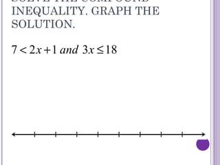 1.5 Solving Inequalities | PPT