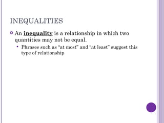 1.5 Solving Inequalities | PPT