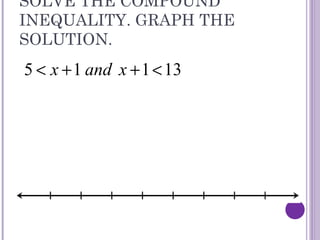 1.5 Solving Inequalities | PPT