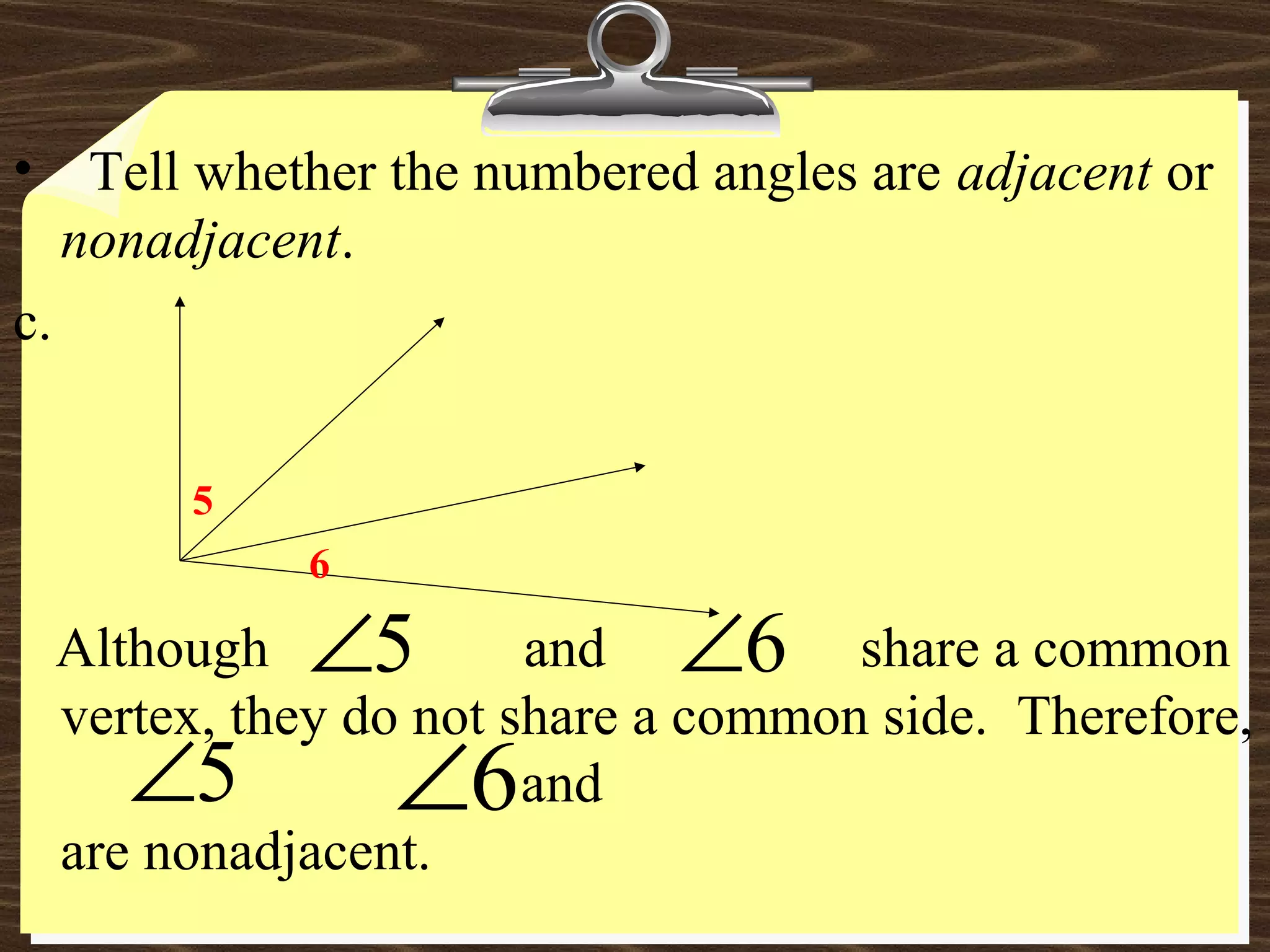 1.5 Complementary and Supplementary Angles | PPT
