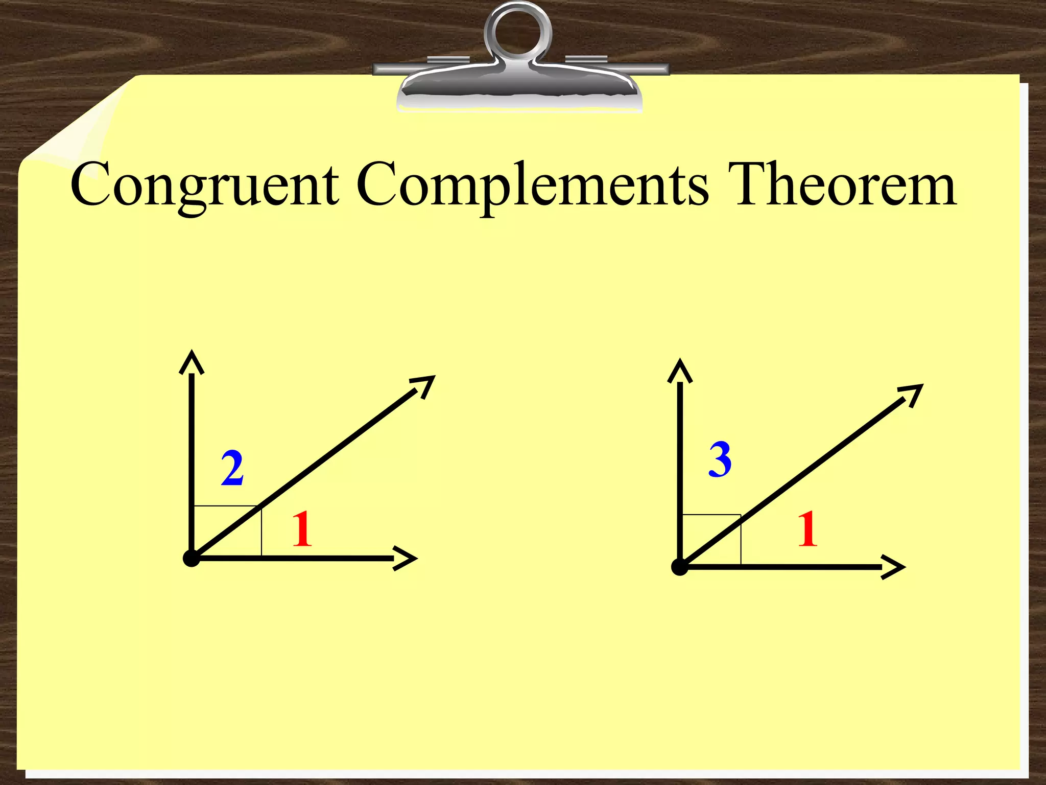 1.5 Complementary and Supplementary Angles | PPT