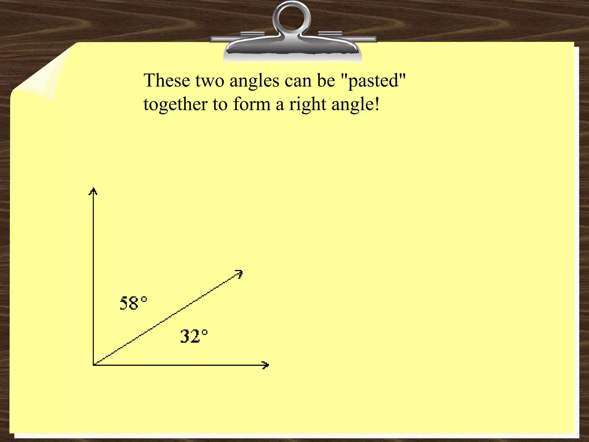 1.5 Complementary and Supplementary Angles | PPT