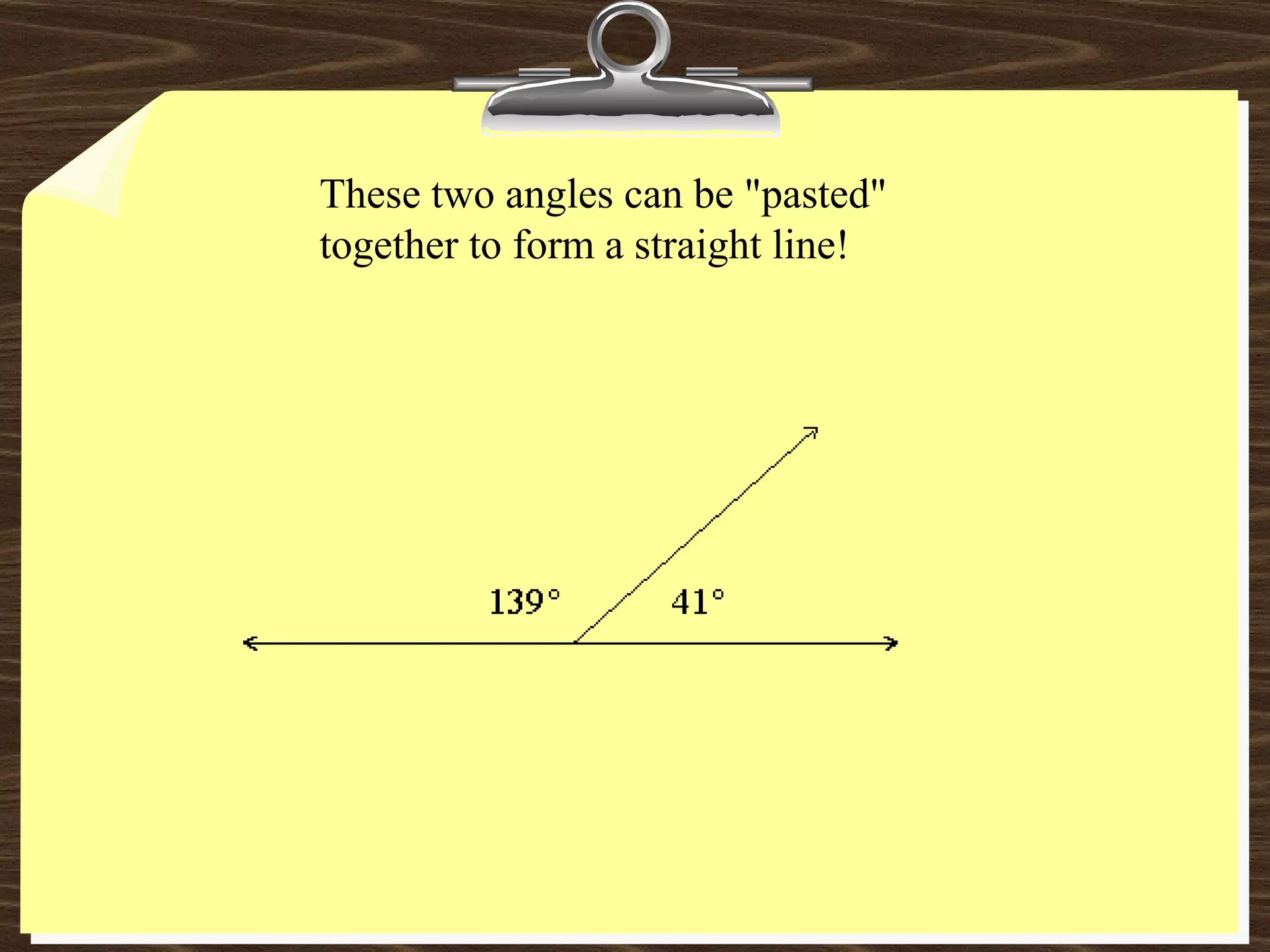 1.5 Complementary and Supplementary Angles | PPT