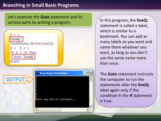 1.5 branching and subroutines | PPT