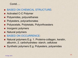 Polymeric Properties of Pharmaceutical Substances | PDF