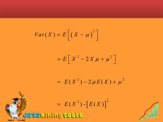 Mathematical Expectation And Variance | PPTX