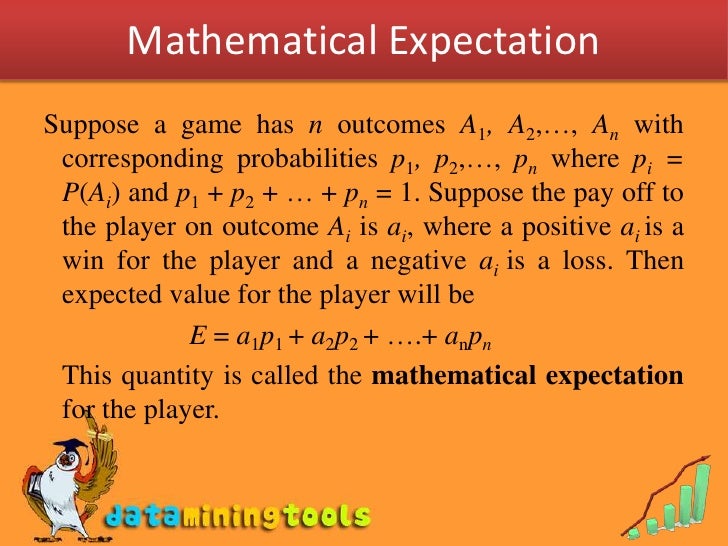 Mathematical Expectation And Variance