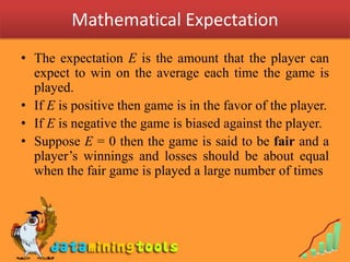 Mathematical Expectation And Variance | PPT