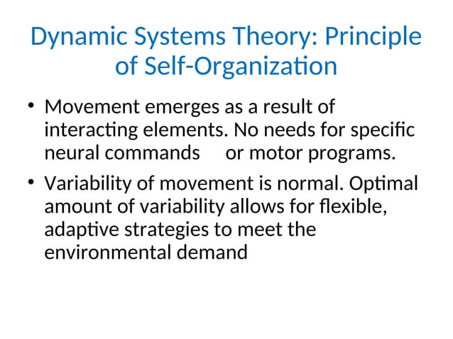 1-5_Motor_Control_Theories_all motor control theories | PPT