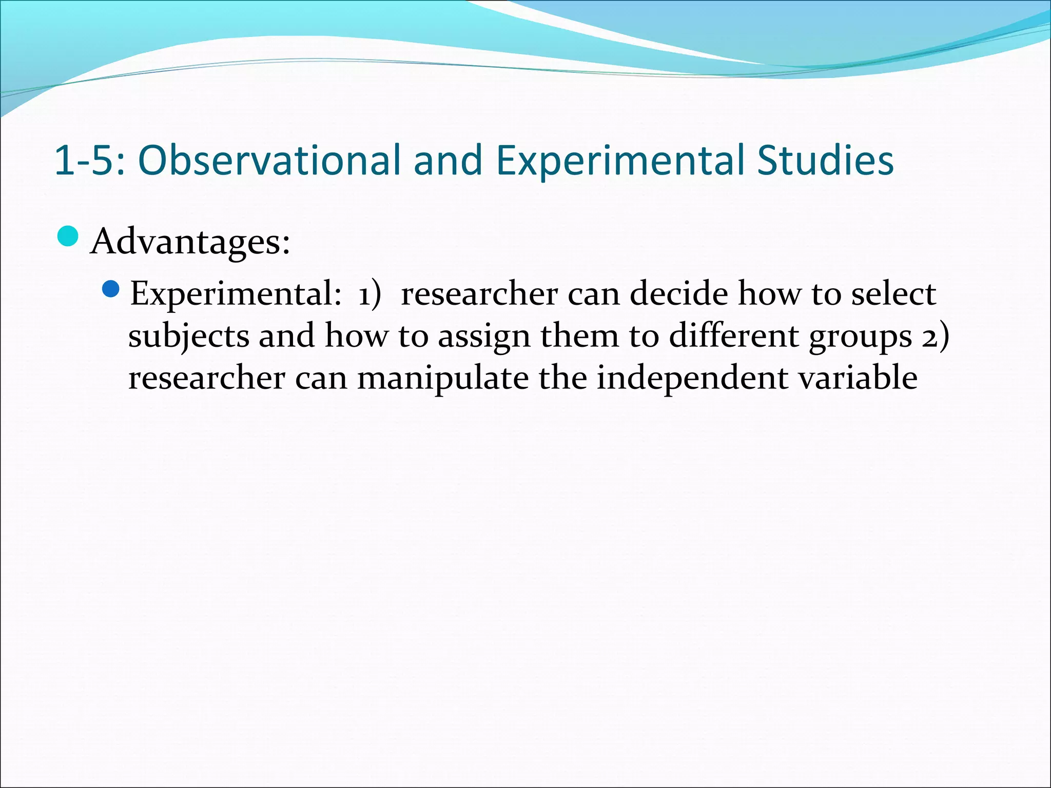 1.5 Observational vs. Experimental | PPT