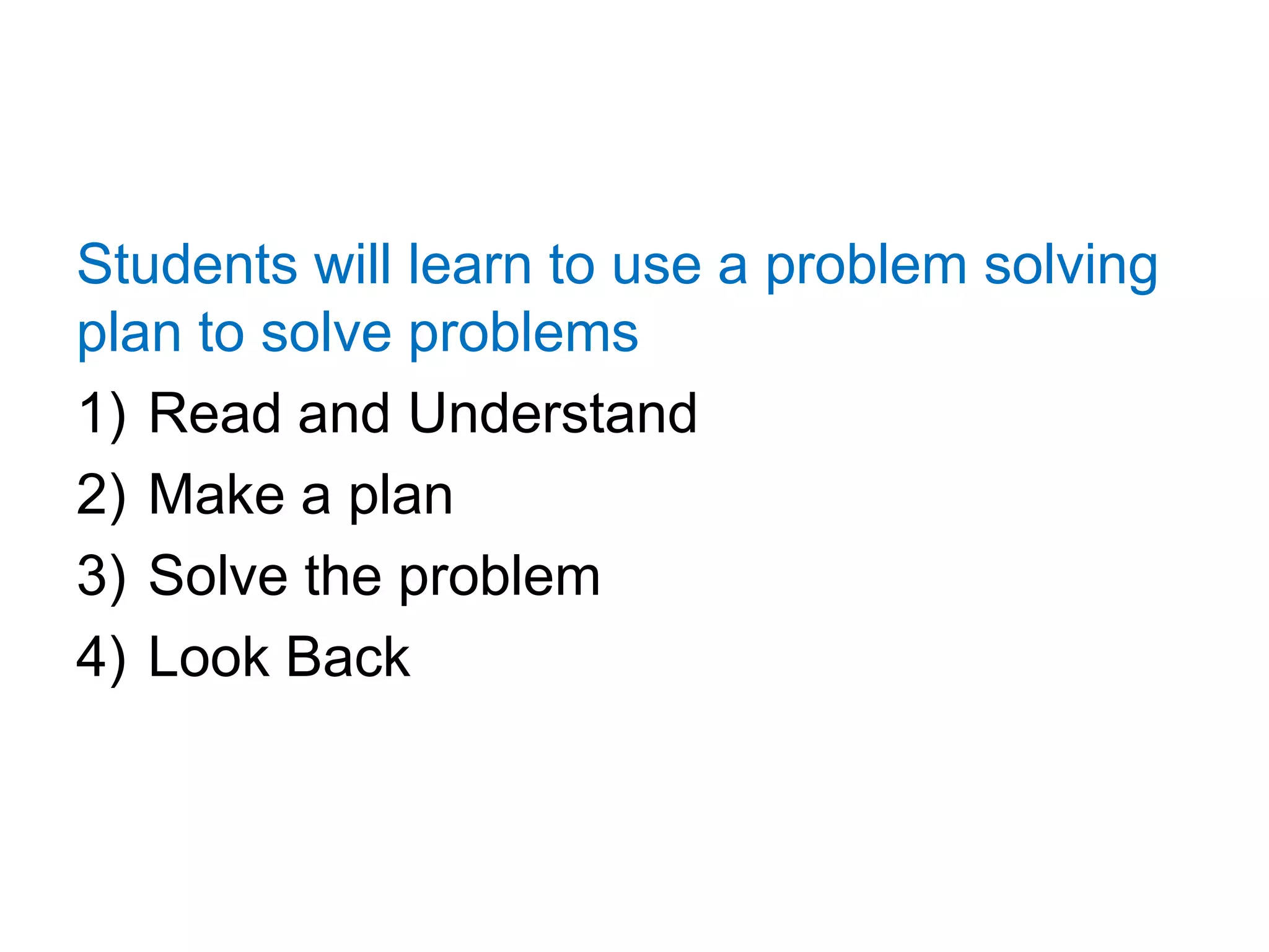 1.5 problem solving plan part 2 | PPT