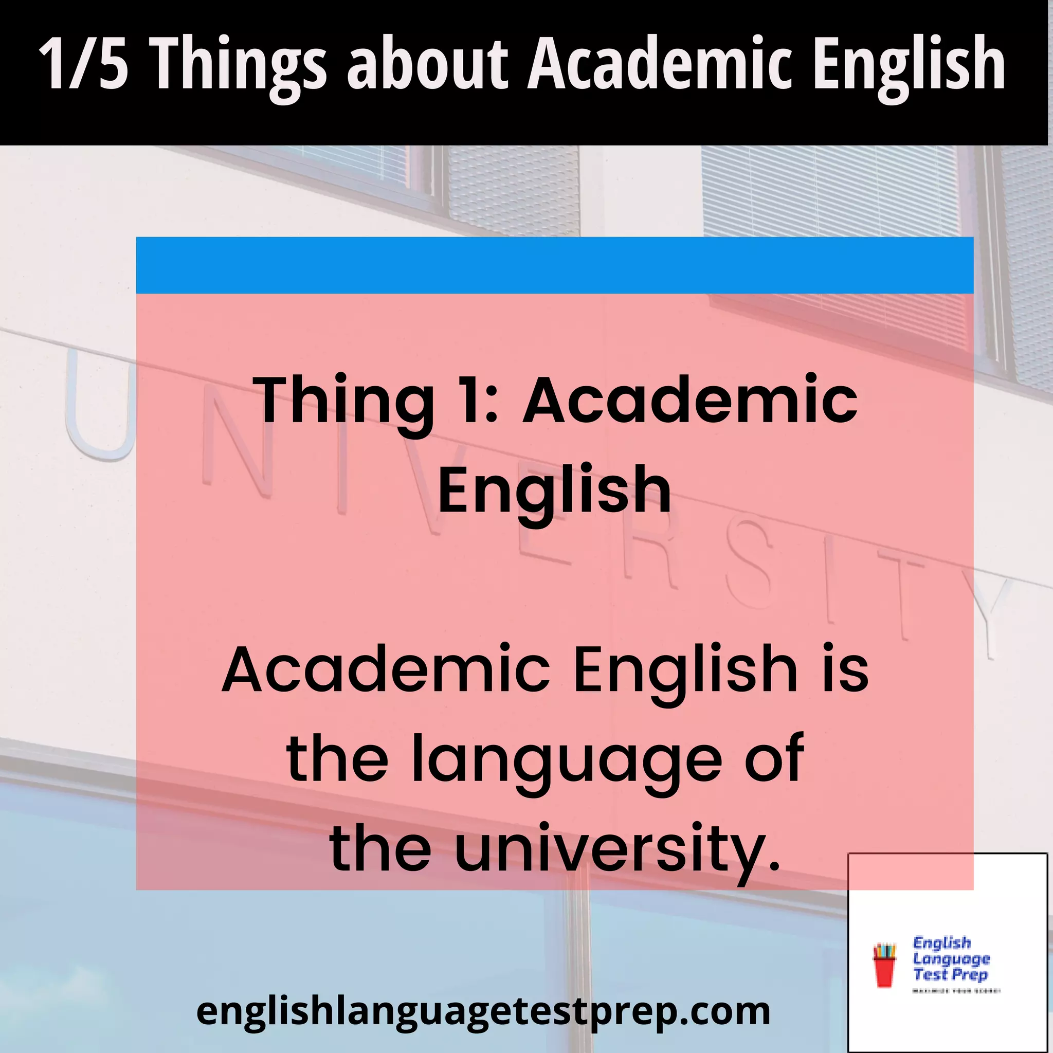 1 of 5 Things: Aspects of Academic English | PDF | Education